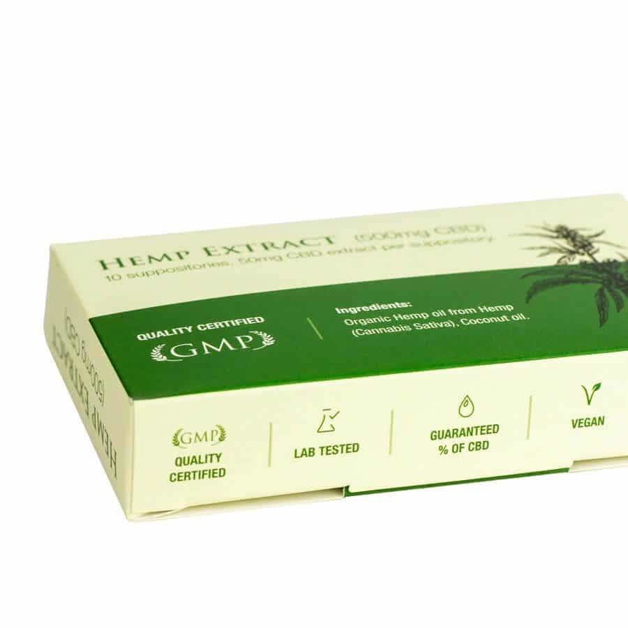1937 Hemp Store - Endoca | Hemp Extract Suppositories (10-Pack 500mg)